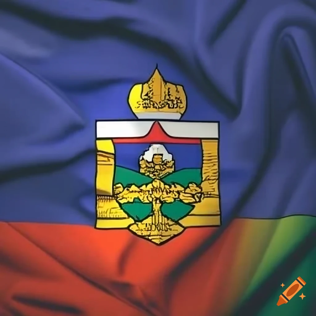 Artistic mesh of Alberta, Idaho, and Montana flags on Craiyon