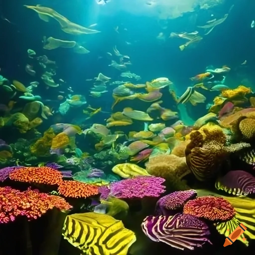 Image of underwater alien flower fields