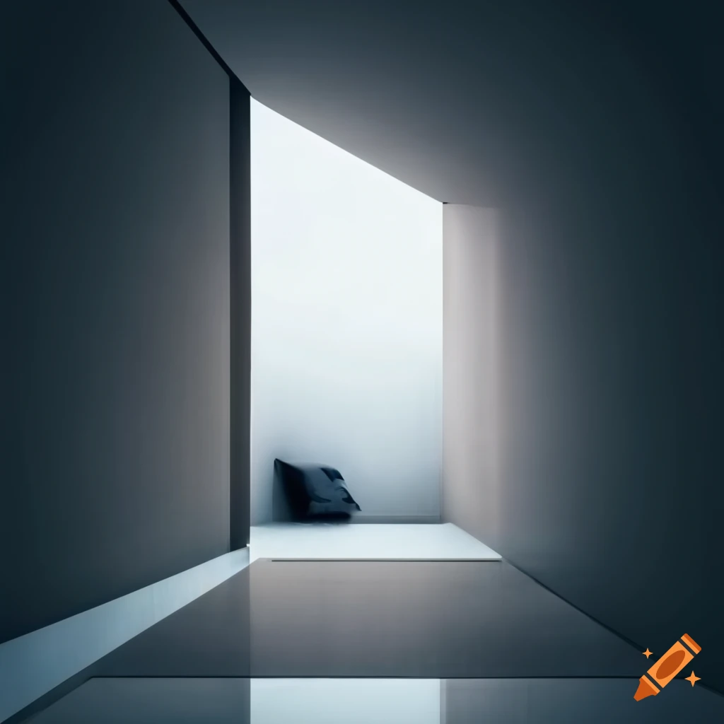 Interlocking minimalist architecture design on Craiyon