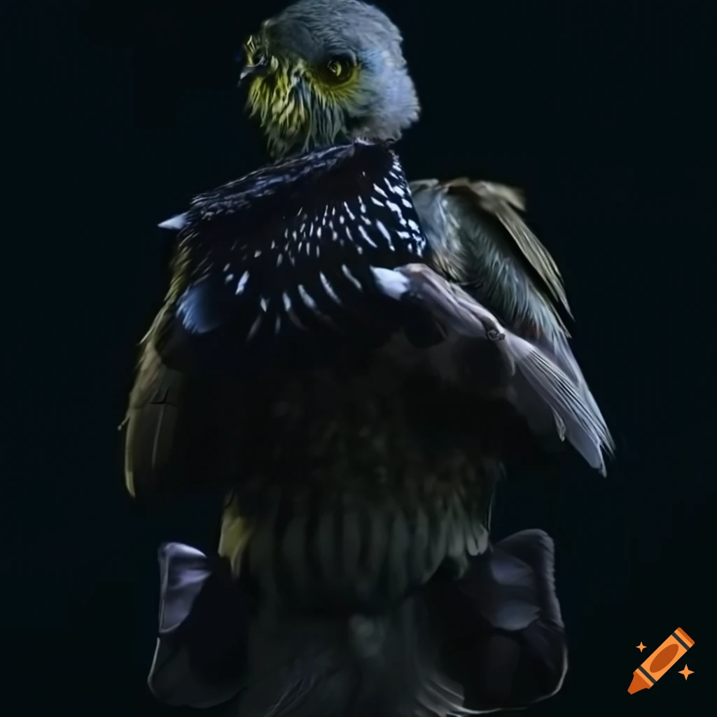 Digital artwork of a cyber bird police on Craiyon