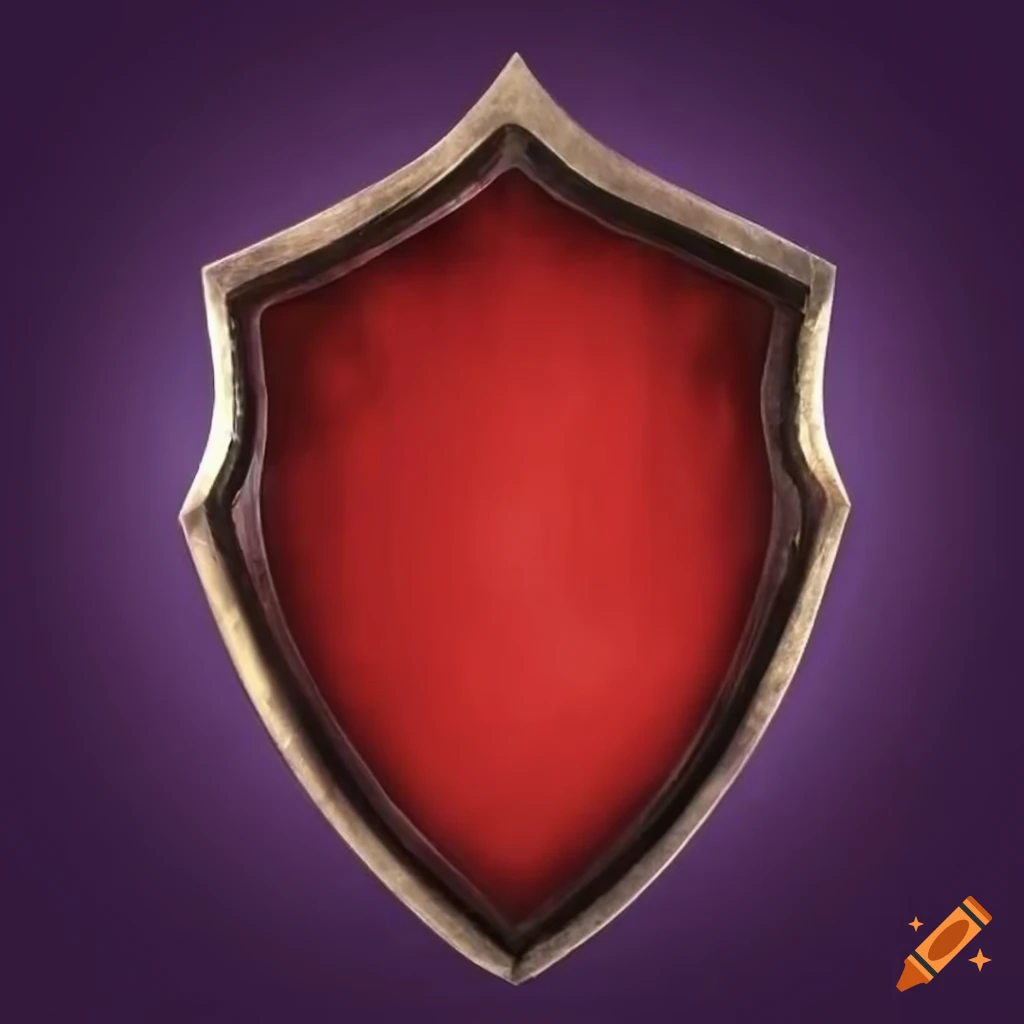 Red dragon heart magic shield on Craiyon