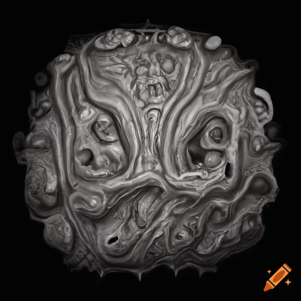 Image of a fleshy alien in a 2D Metroid game on Craiyon