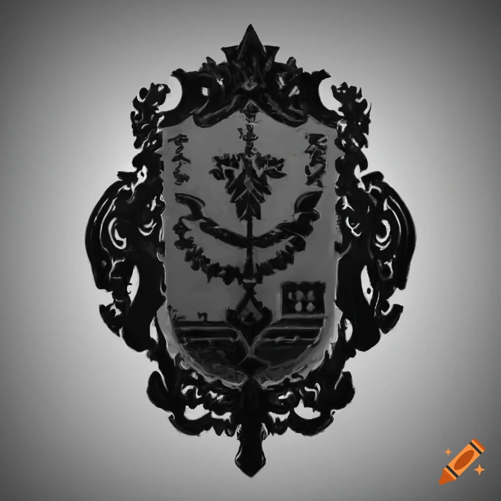 Monochrome emblem with a simplistic design on Craiyon