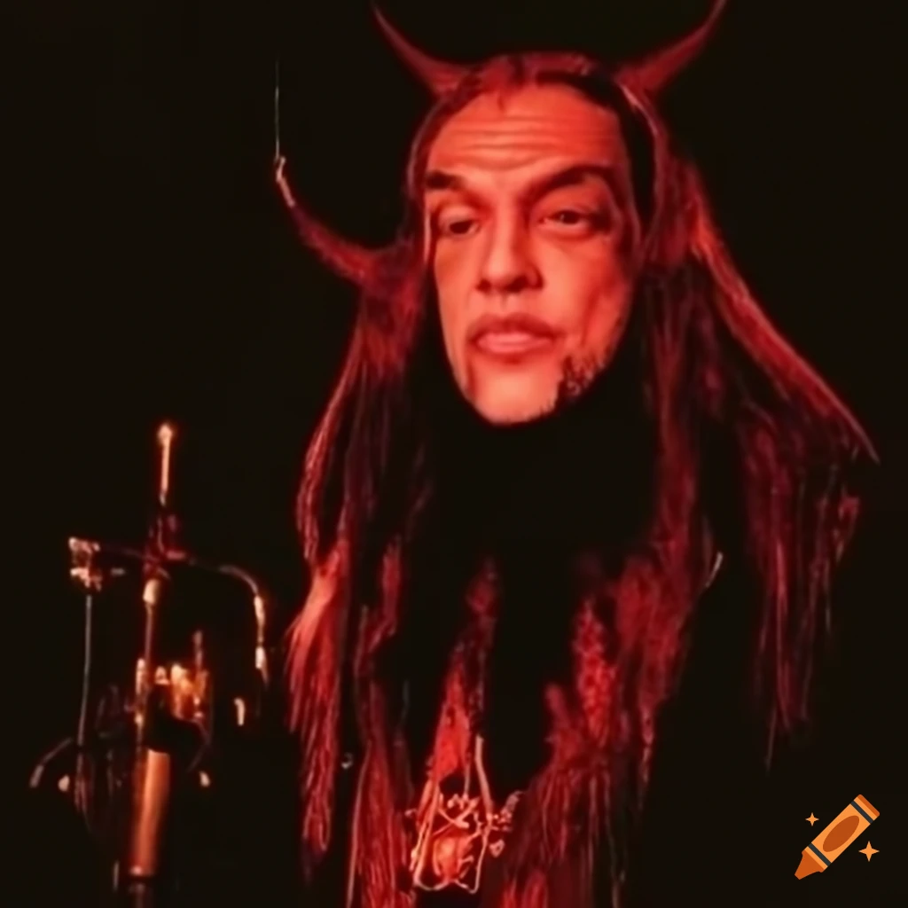 Album cover with a new song from Satan on Craiyon