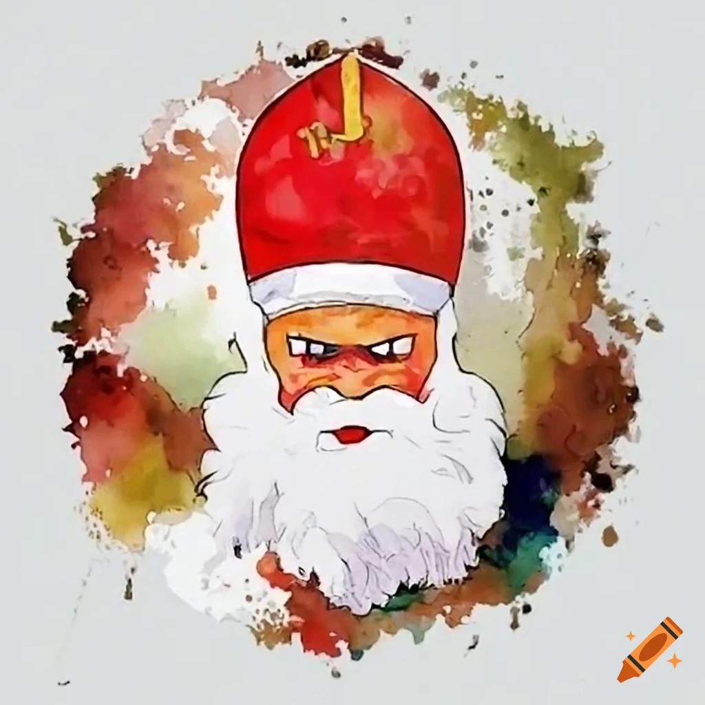 Sinterklaas illustration on Craiyon