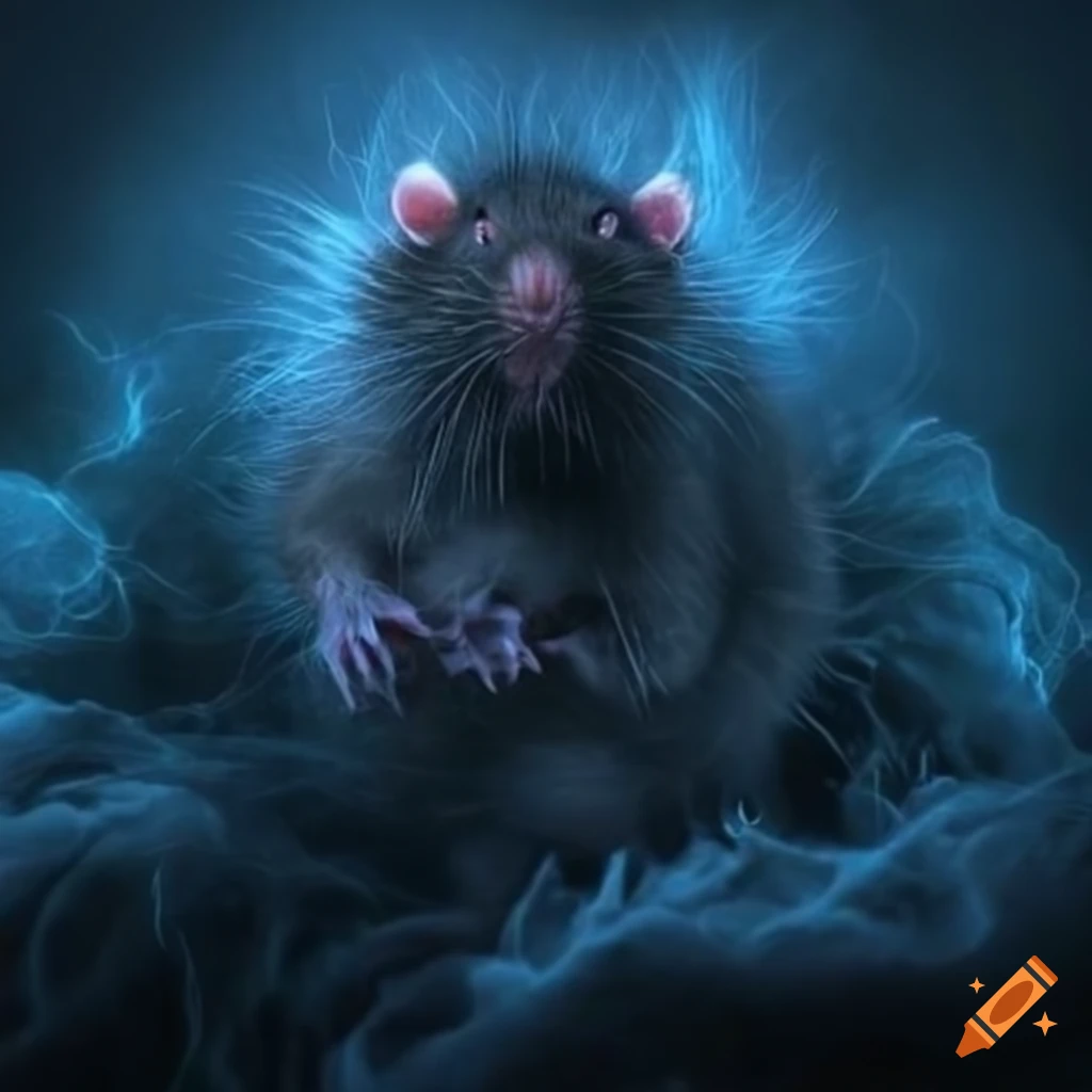 Rat with the power to make fireballs on Craiyon