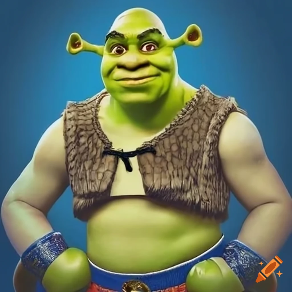 Tony bellew as shrek on Craiyon