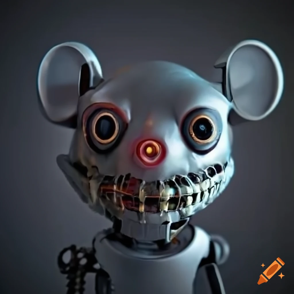 Image of a scary robot mouse