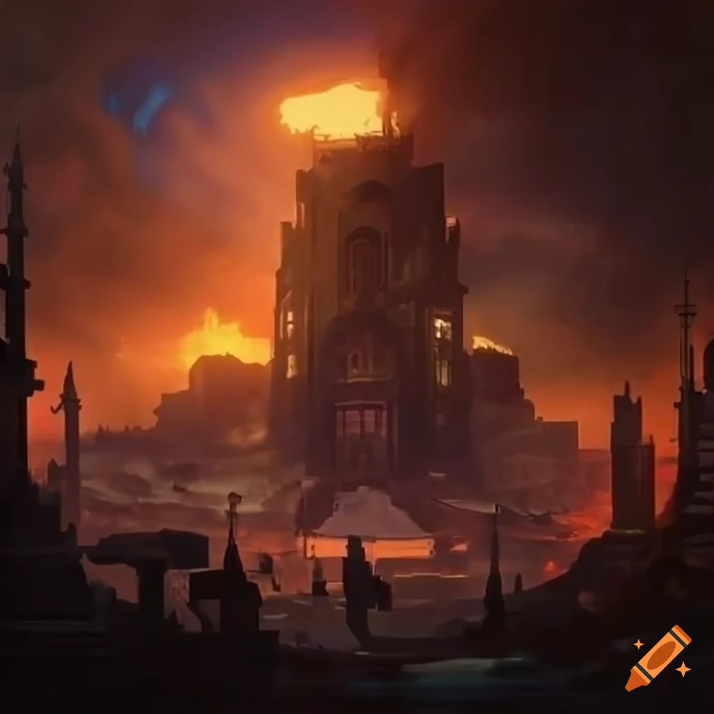 Digital art of futuristic cityscape on Craiyon