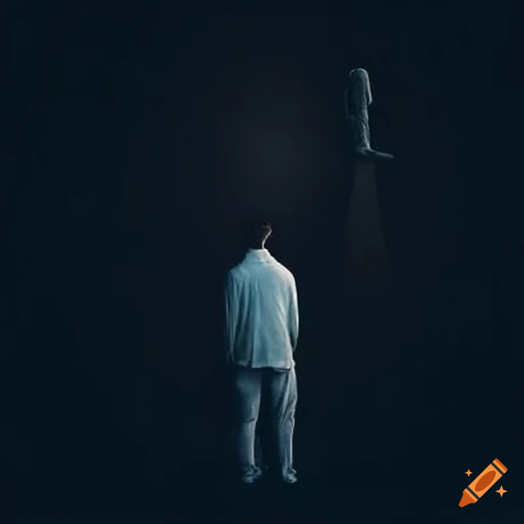 Image depicting a man alone and isolated