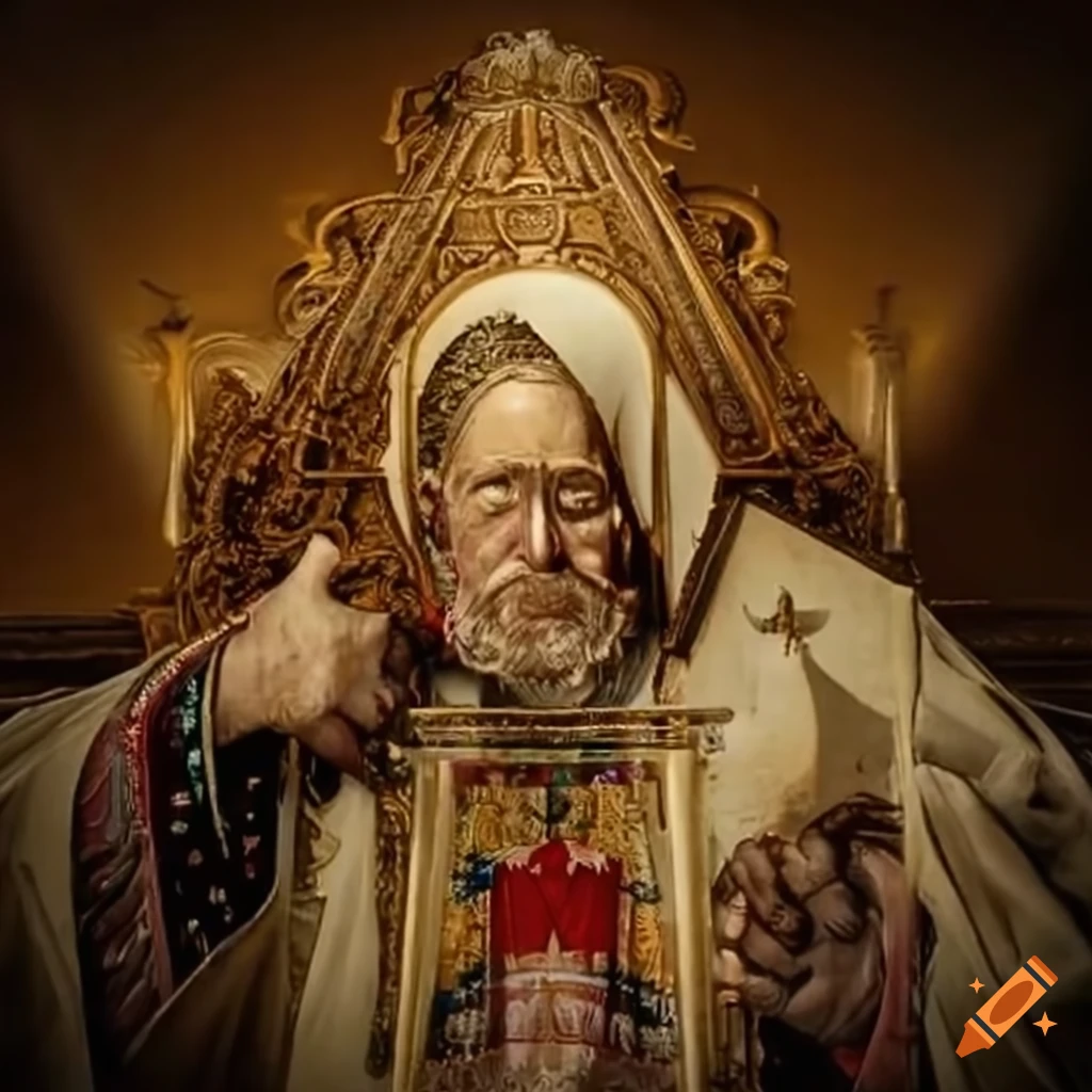 Image of final boss in christian symbolism on Craiyon