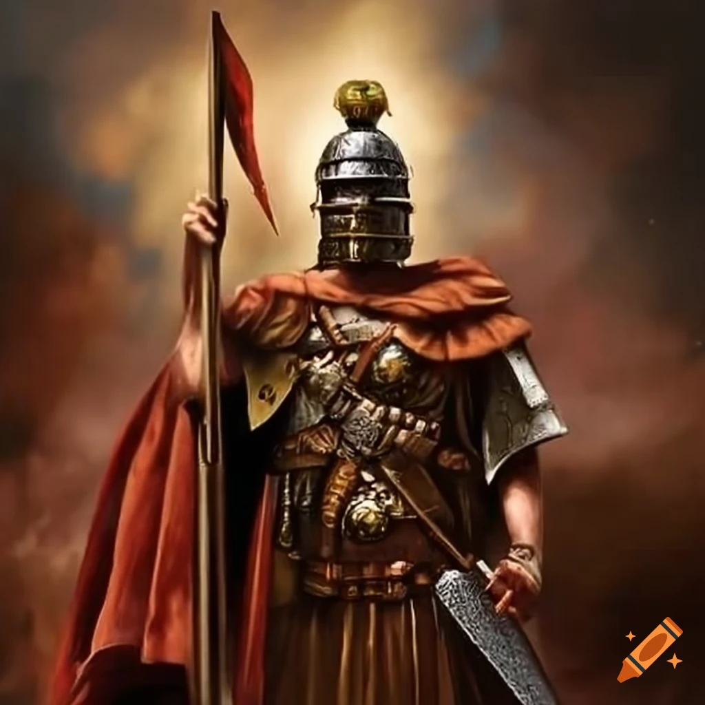 Image depicting a fusion of roman empire and marines