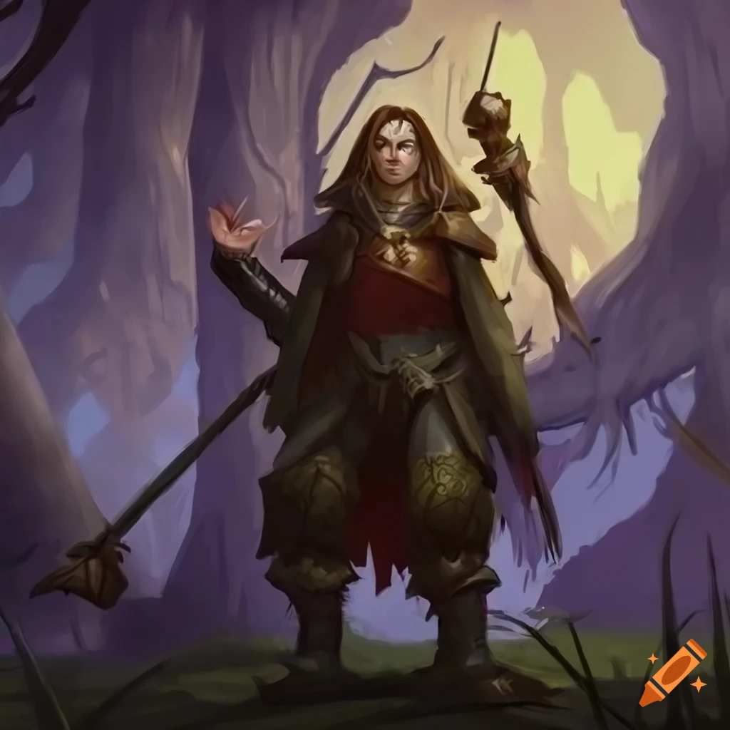 Artwork of a small adventurer in a fantasy world on Craiyon