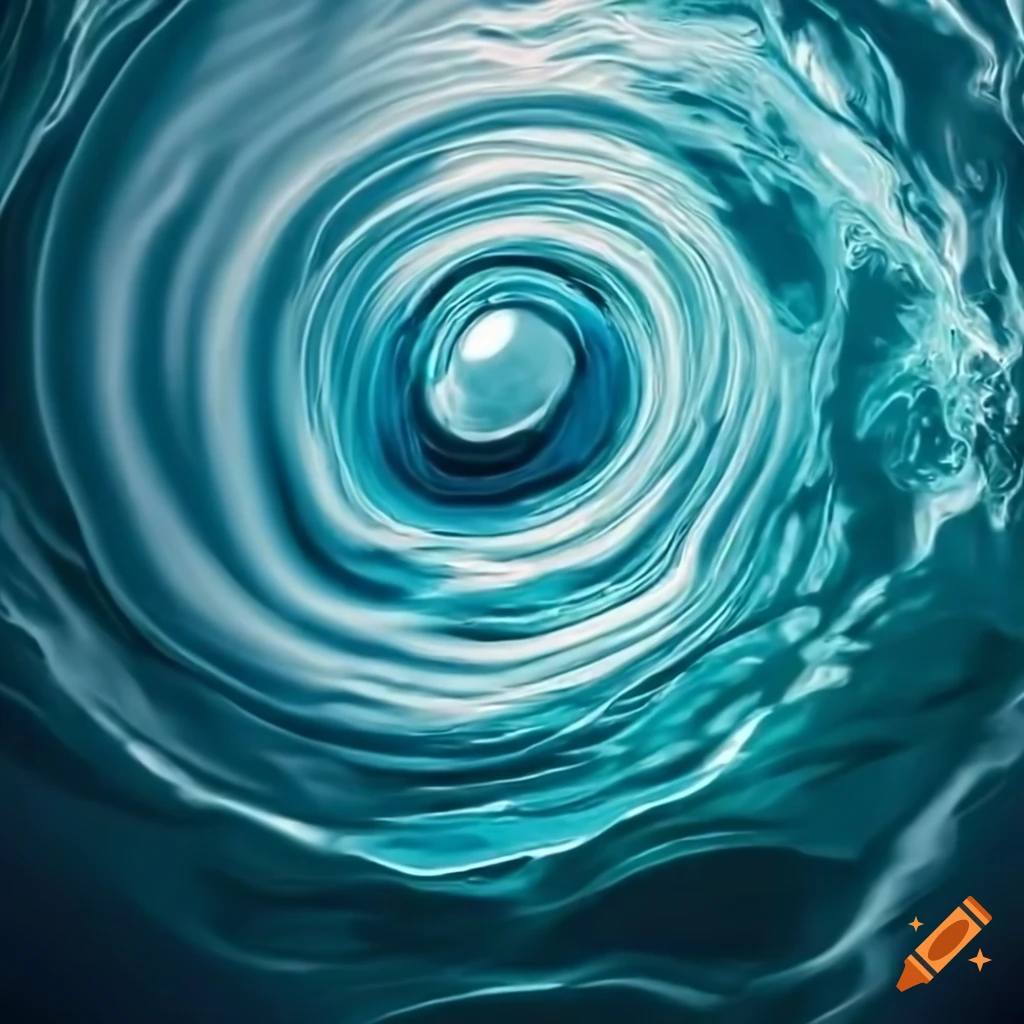Image of a swirling ocean vortex