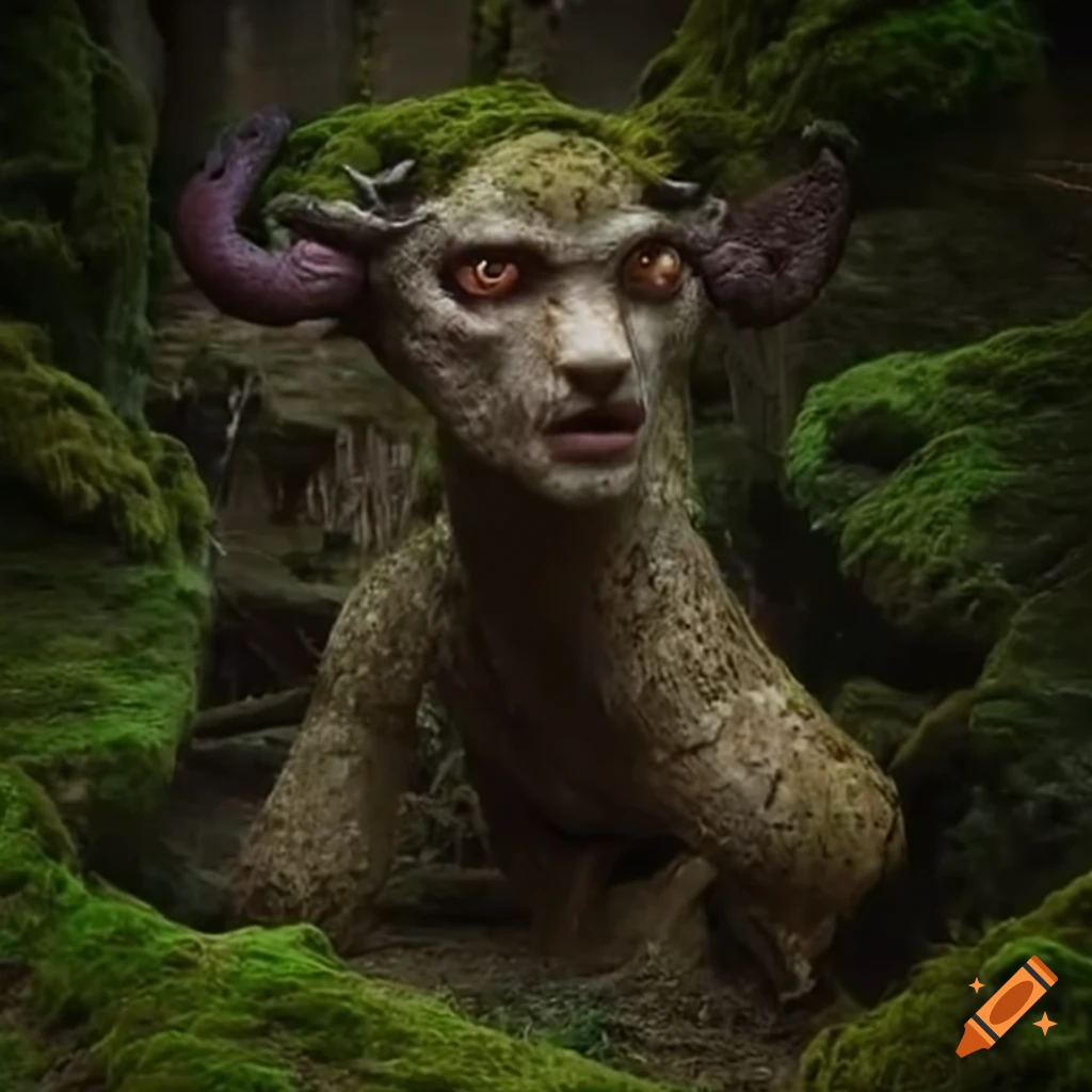 Image of creepy creatures in abandoned houses on Craiyon