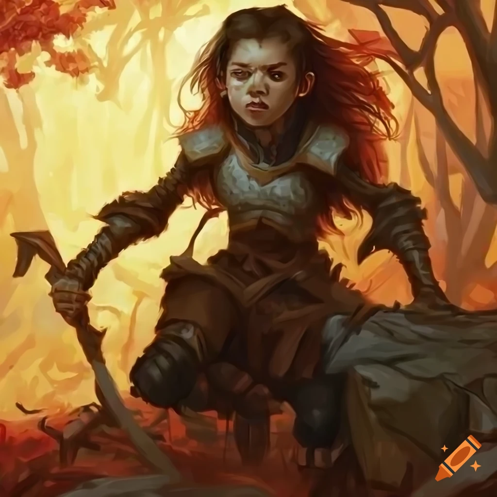 Artwork of a small adventurer in a fantasy world on Craiyon