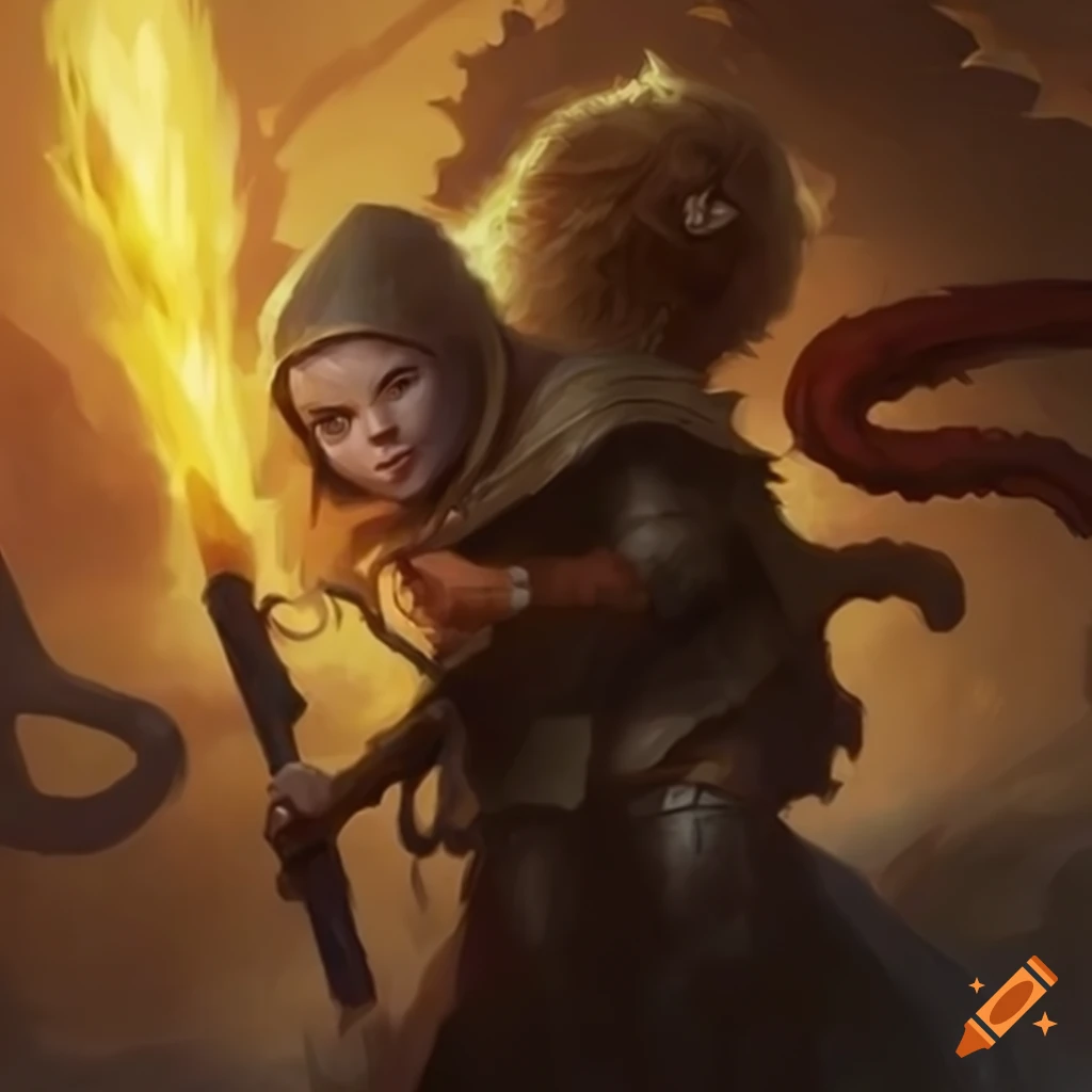 Fantasy artwork of a small adventurer on Craiyon