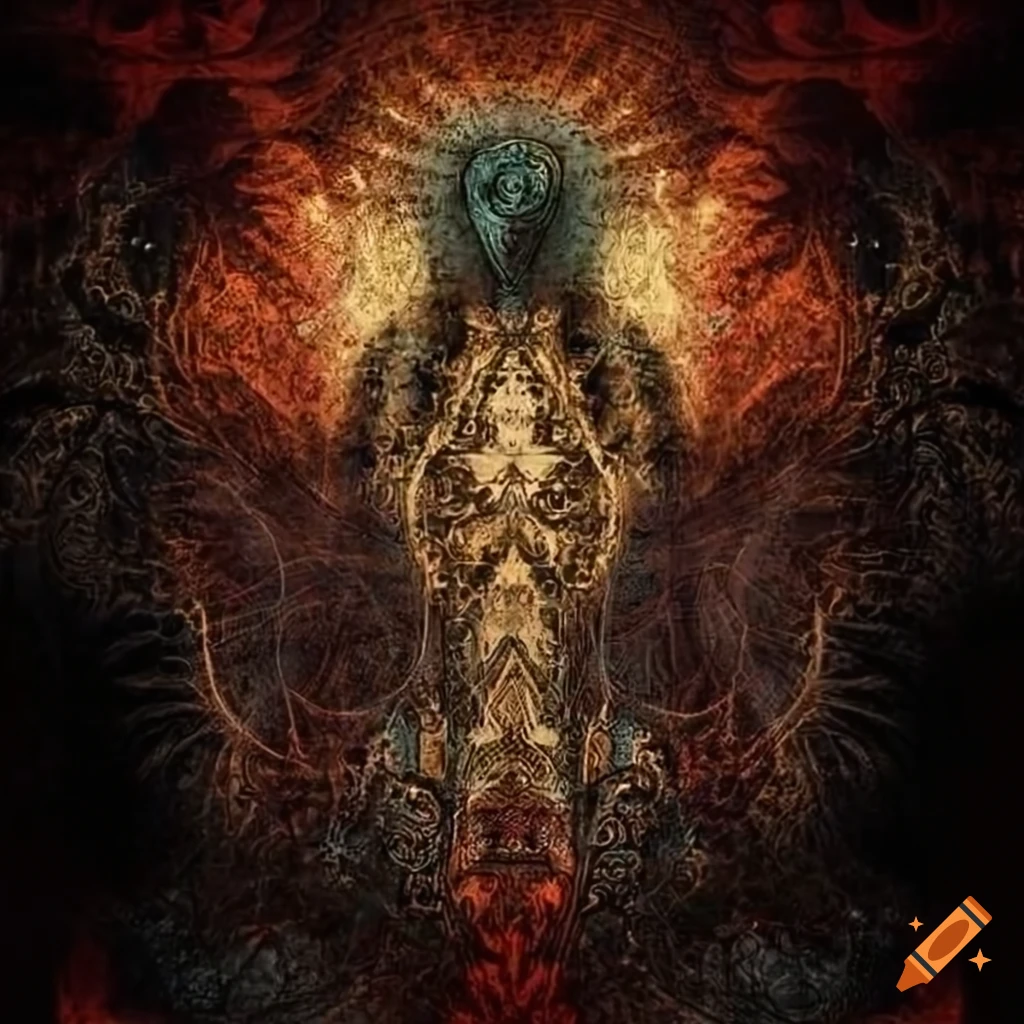 Enso caligraphy with baroque elements on Craiyon