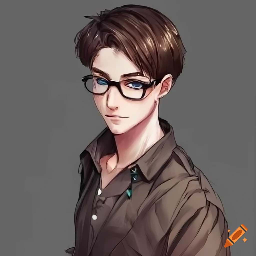 Avatar of a handsome final-year student with glasses, two block 6/4 ...