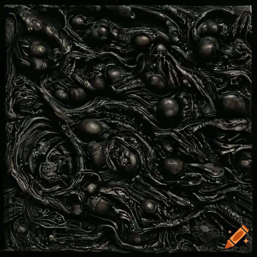 2d game with creepy alien-like environment on Craiyon