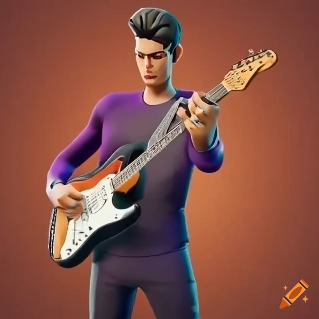 Billie joe armstrong character in fortnite game on Craiyon