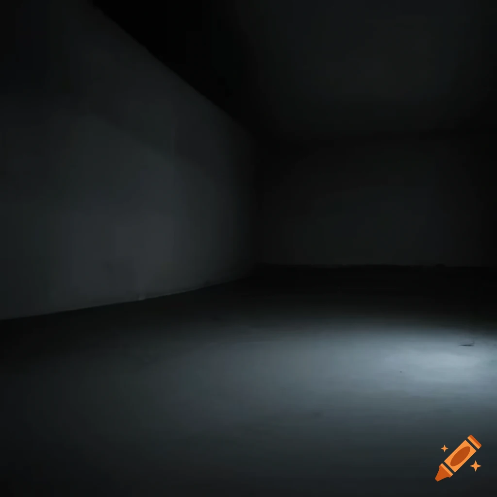 Foggy concrete corridors with rectangular openings on Craiyon