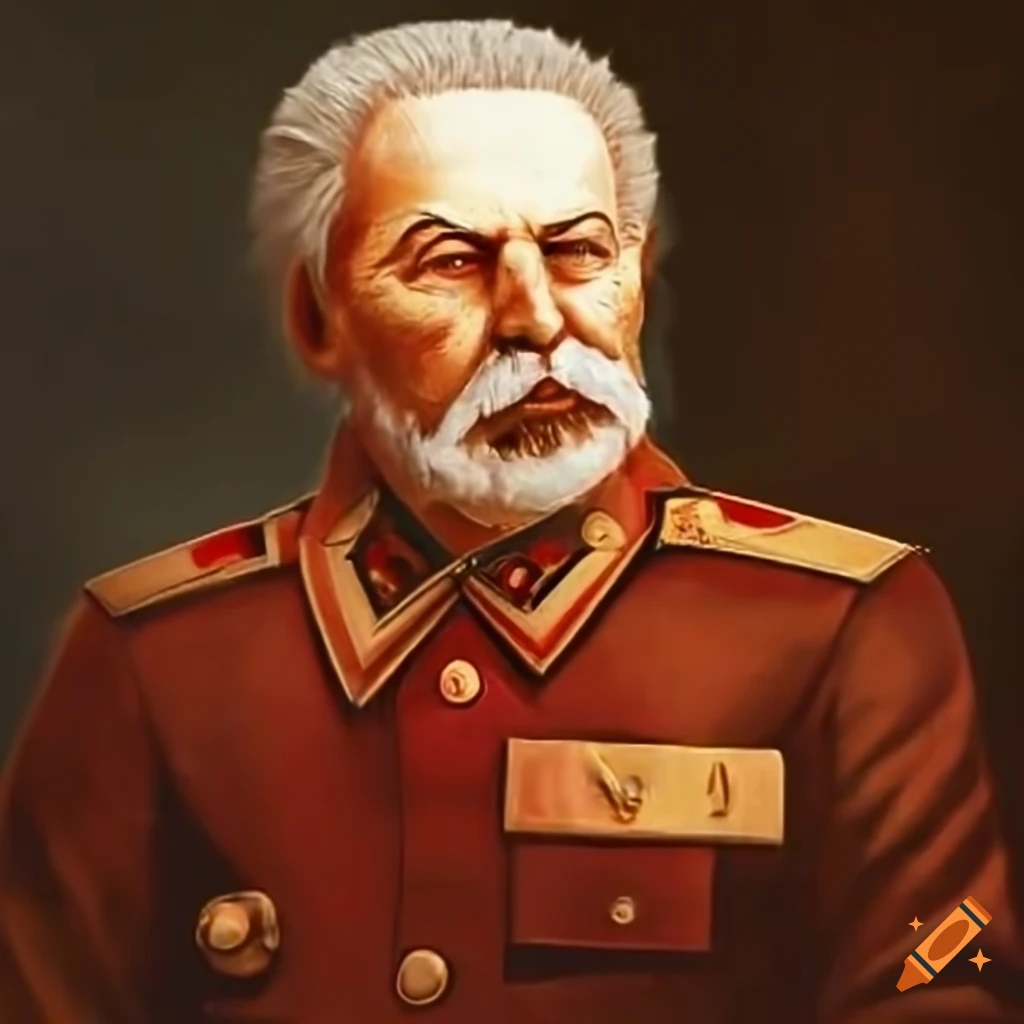 Satirical portrait of stalin in wallace and gromit style on Craiyon