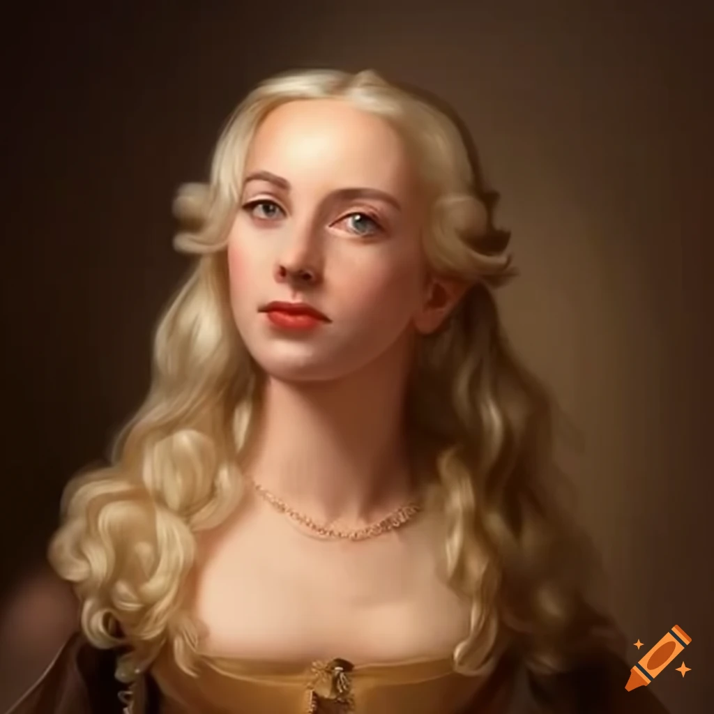 Portrait Of A Blonde Noblewoman In Renaissance Style On Craiyon