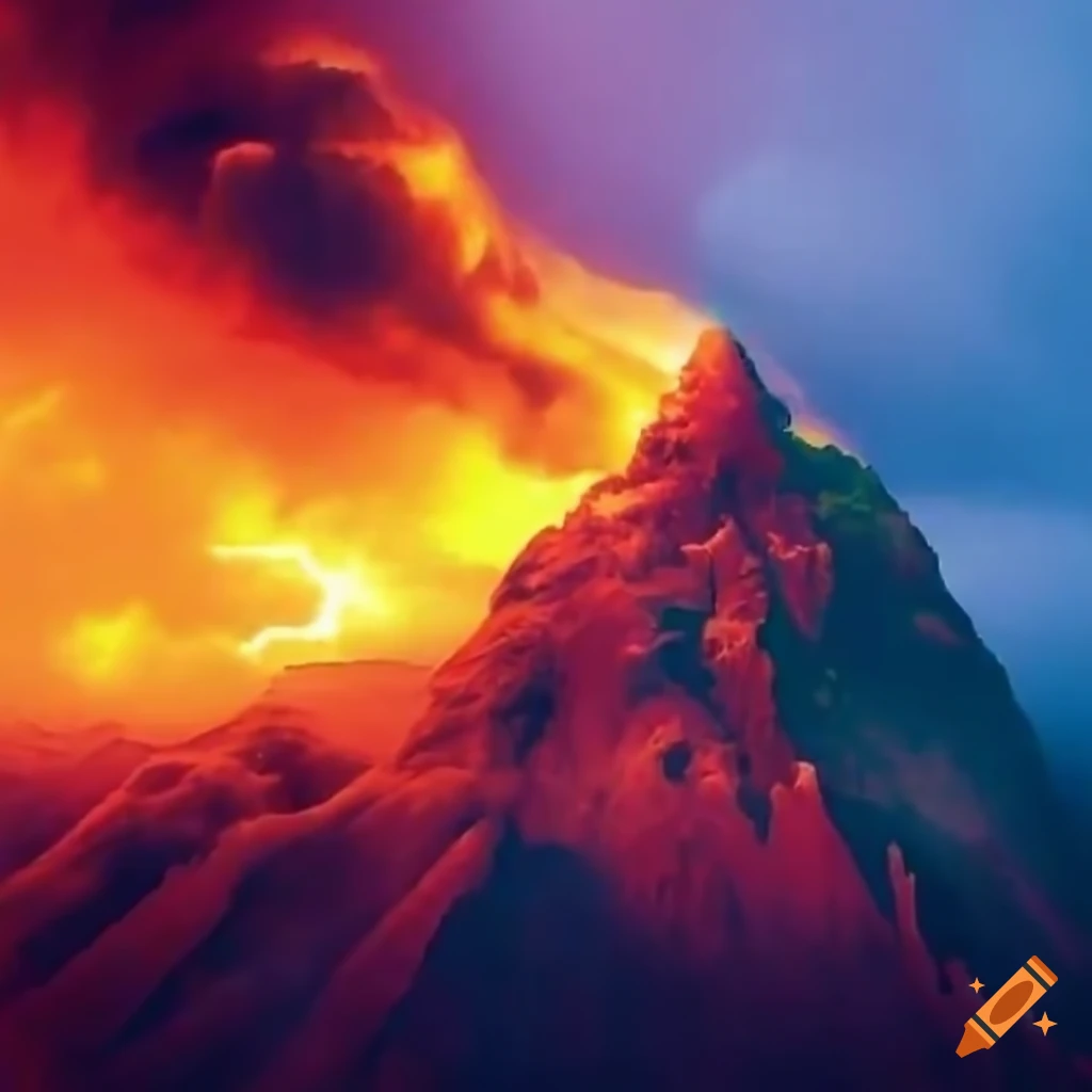 Landscape With Thunder And Lightning On A Mountain landscape-with-thunder-and-lightning-on-a-mountain