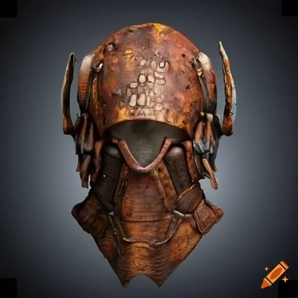 Sci-fi pirate wearing organic armor