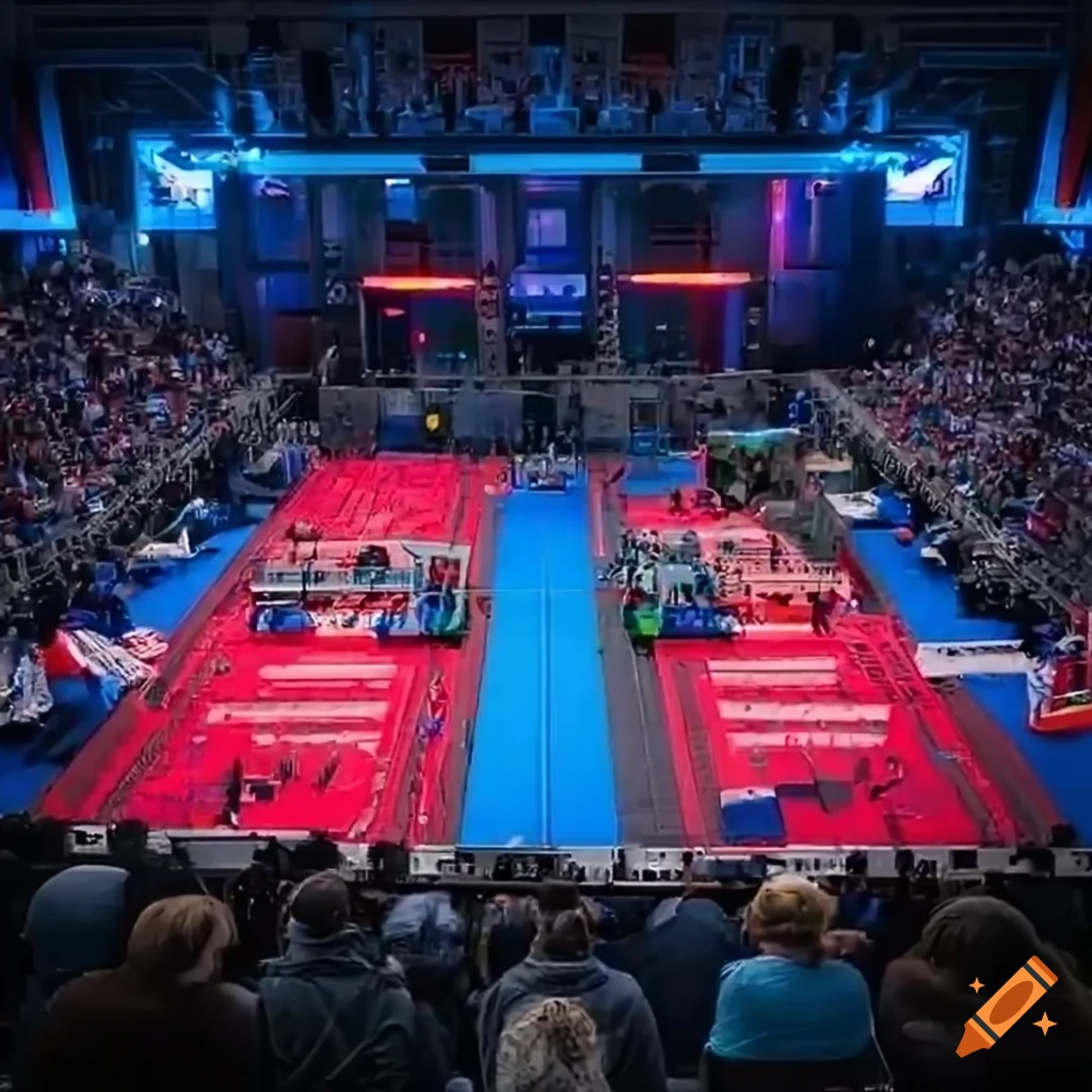 Dynamic vex robotics competition in a massive arena