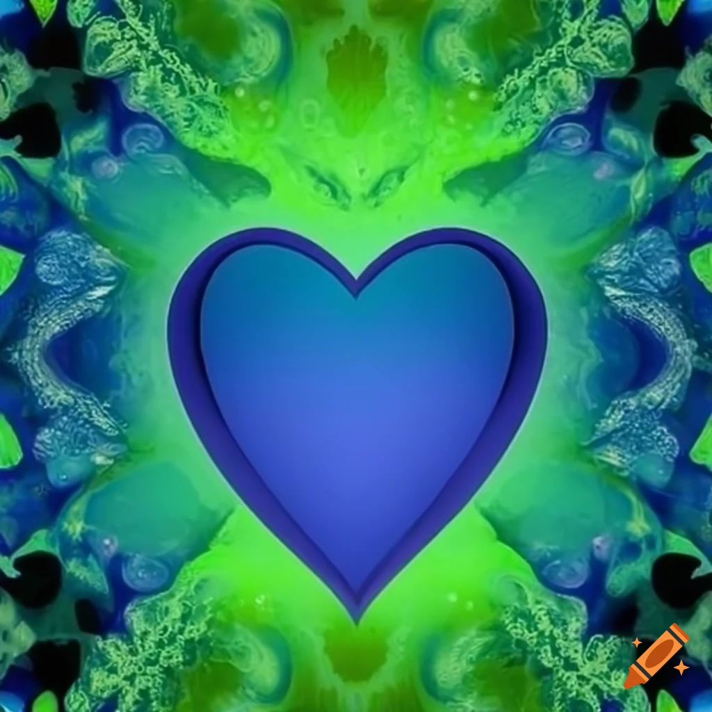 Colorful heart pattern