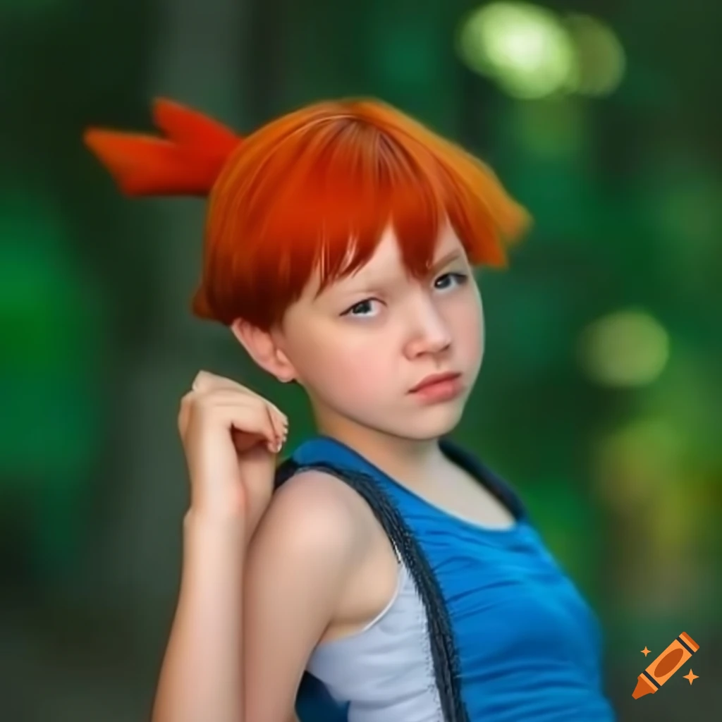 Realistic depiction of misty from pokemon