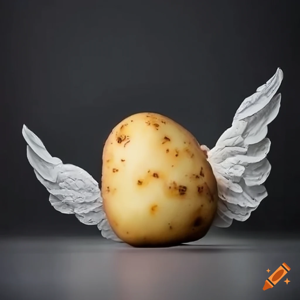 Potato with angel wings
