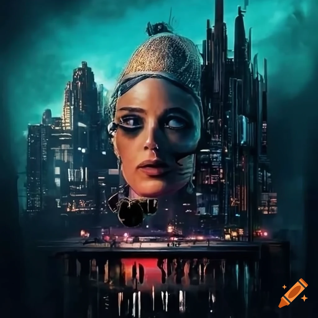 Intense movie cover with a young detective on Craiyon