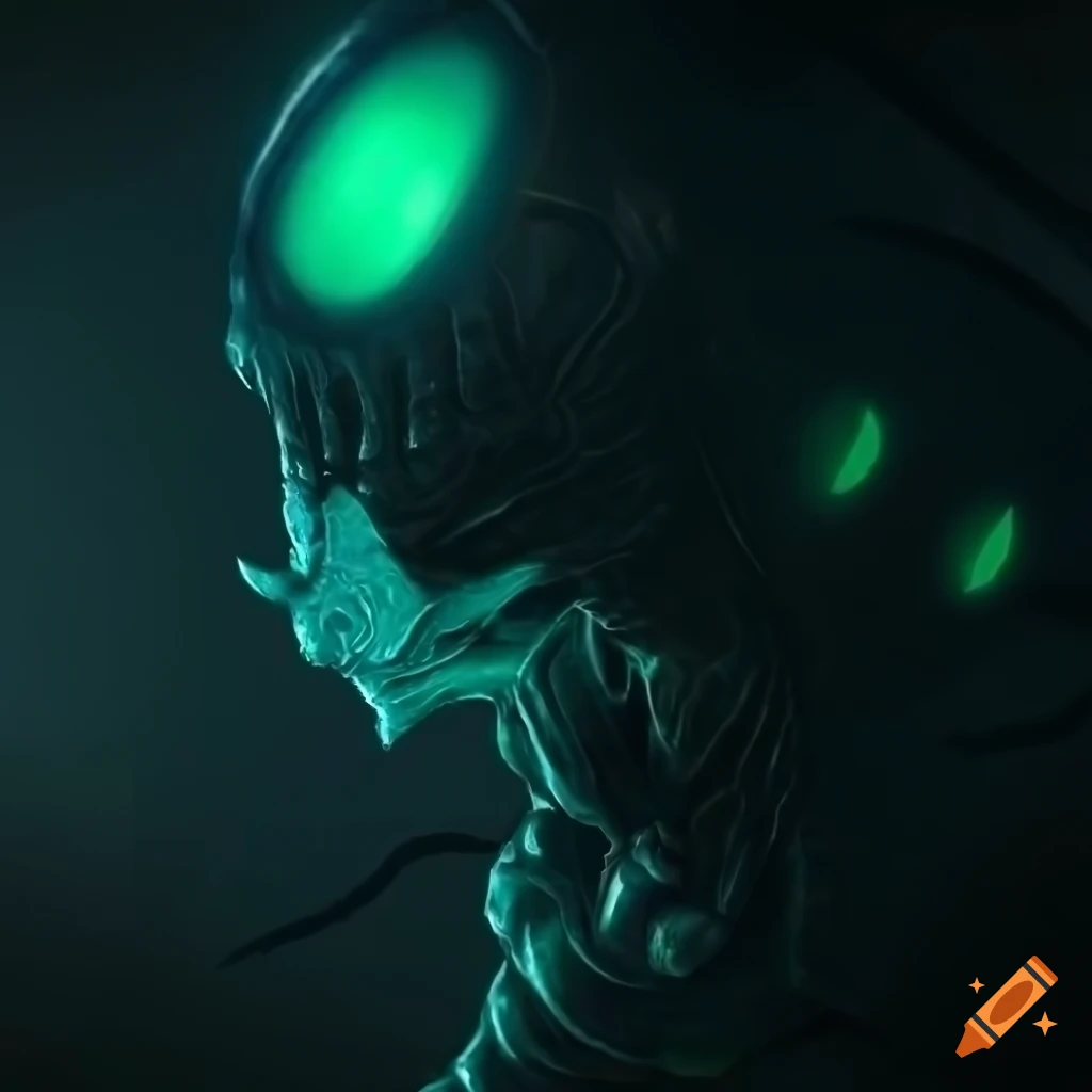 2d game art of giger-inspired alien tiles on Craiyon