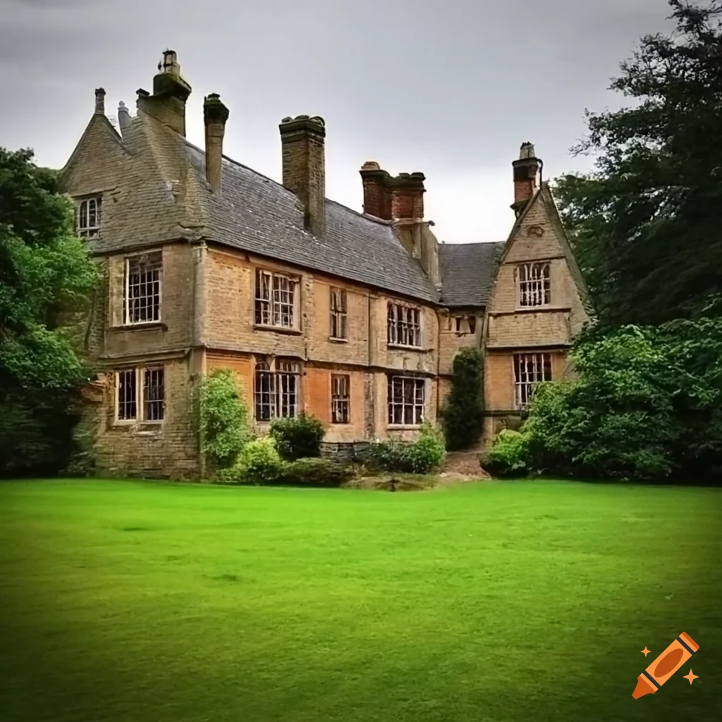 Victorian building in the british countryside on Craiyon