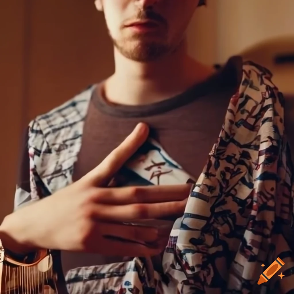 Guy producing house music in home studio