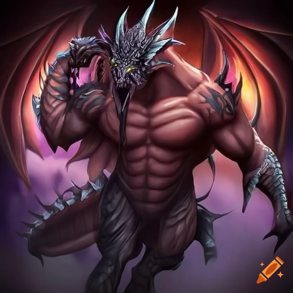 Art of a fierce dragon with shadowy claws