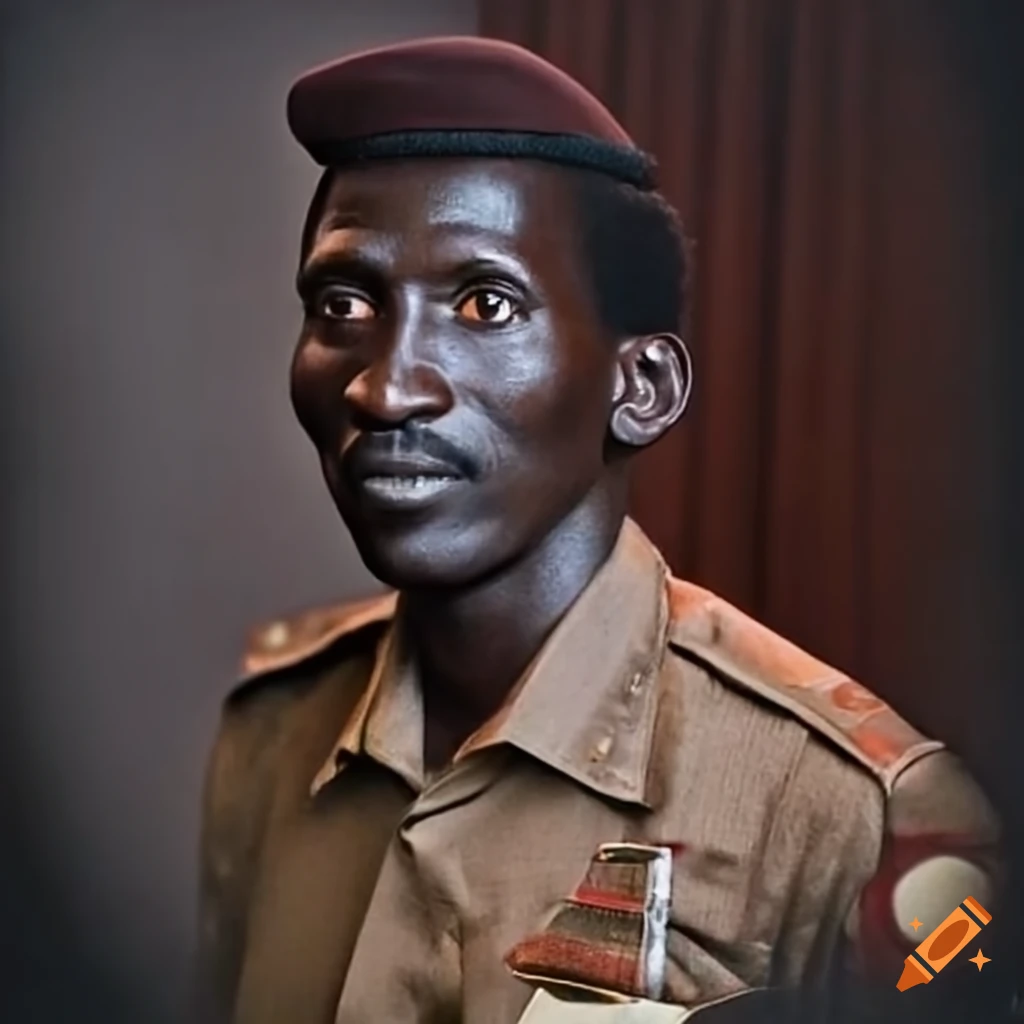 Thomas sankara, burkinabe leader in 1983