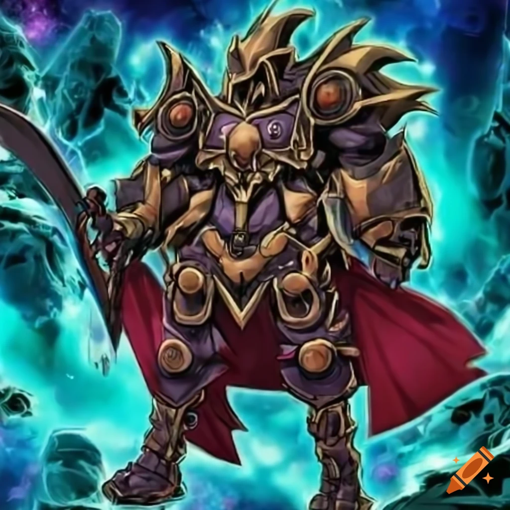 Artwork of the Yu-Gi-Oh card 'Trash Warrior' on Craiyon