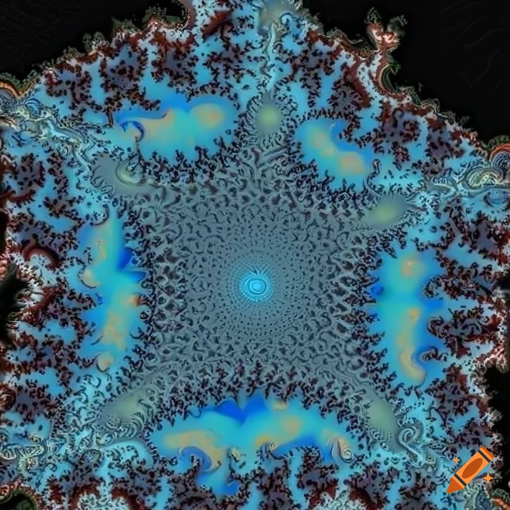 Coral-shaped mandelbrot fractal