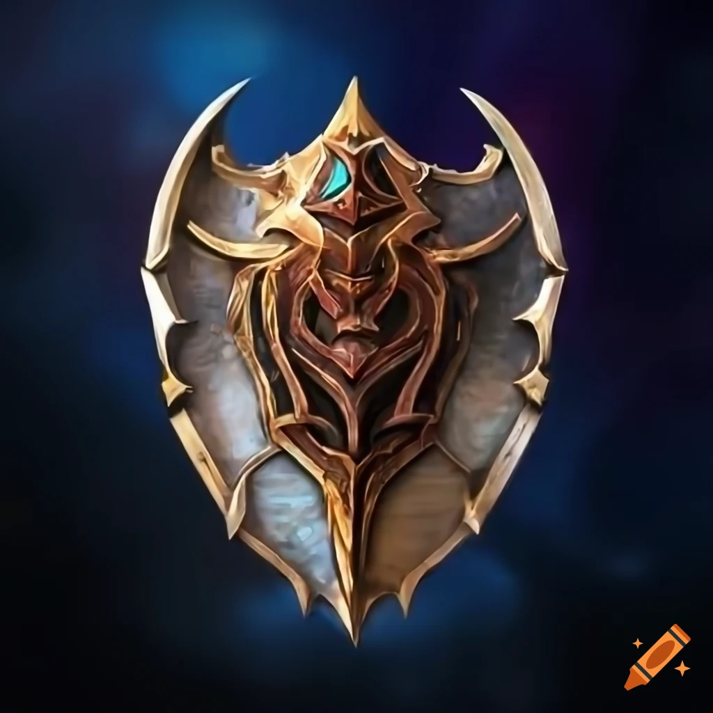 Image of a mythical shield on Craiyon