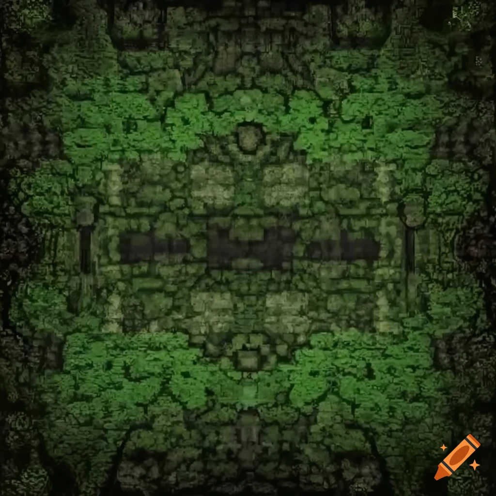 2d game with alien creatures in wet and overgrown ruins