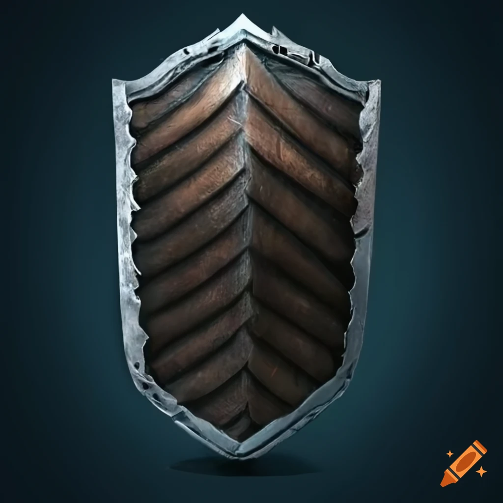 Image of a black dragon scale shield