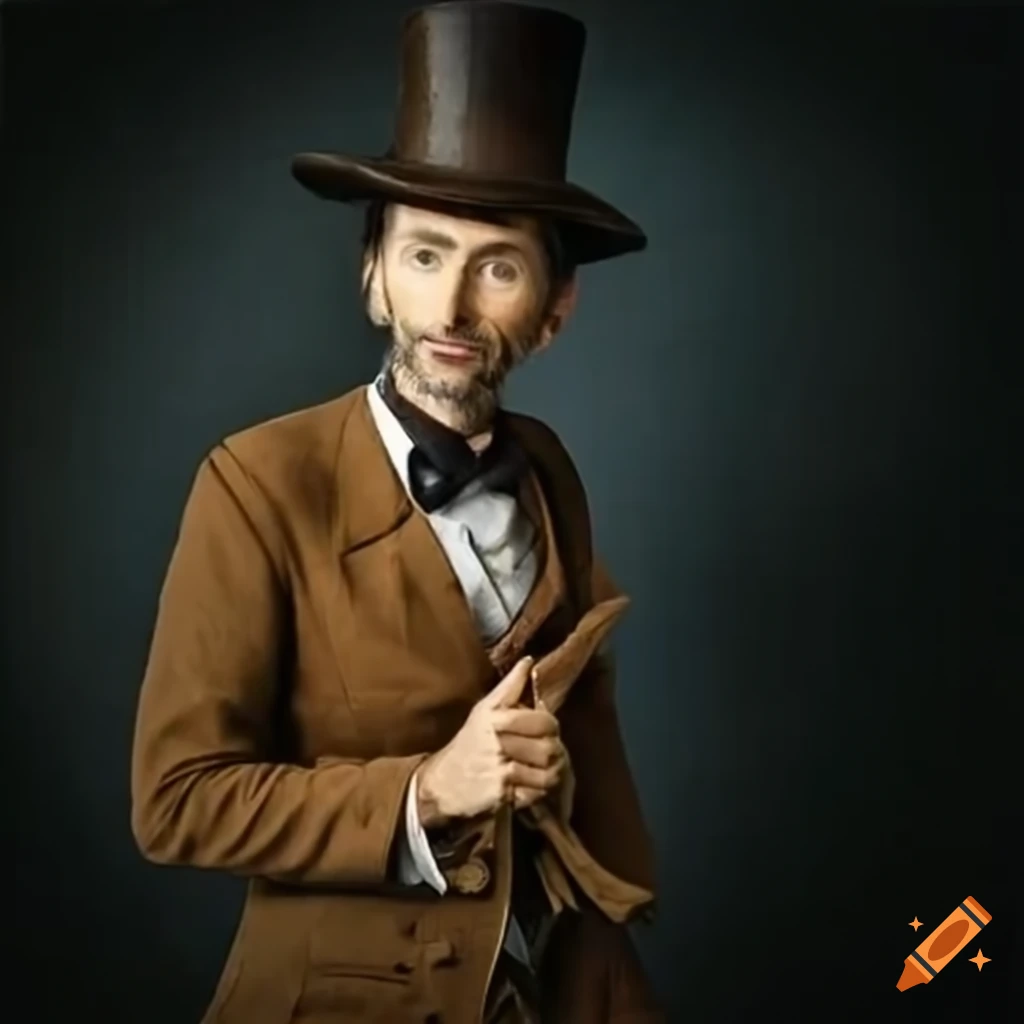 David Tennant dressed as Scrooge McDuck on Craiyon