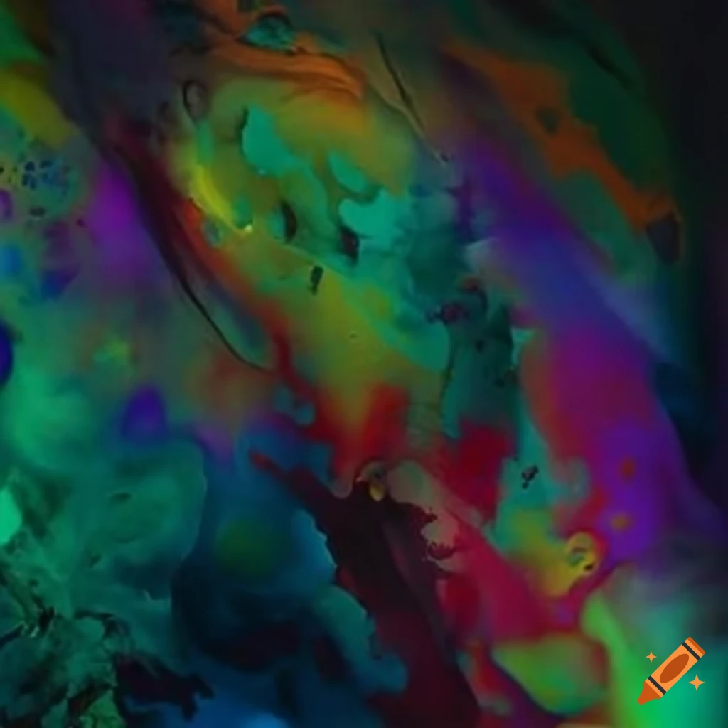 Artwork with murky blotchy colors on Craiyon