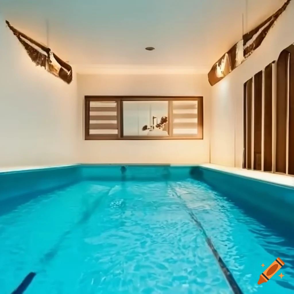 Luxury indoor pool in a house