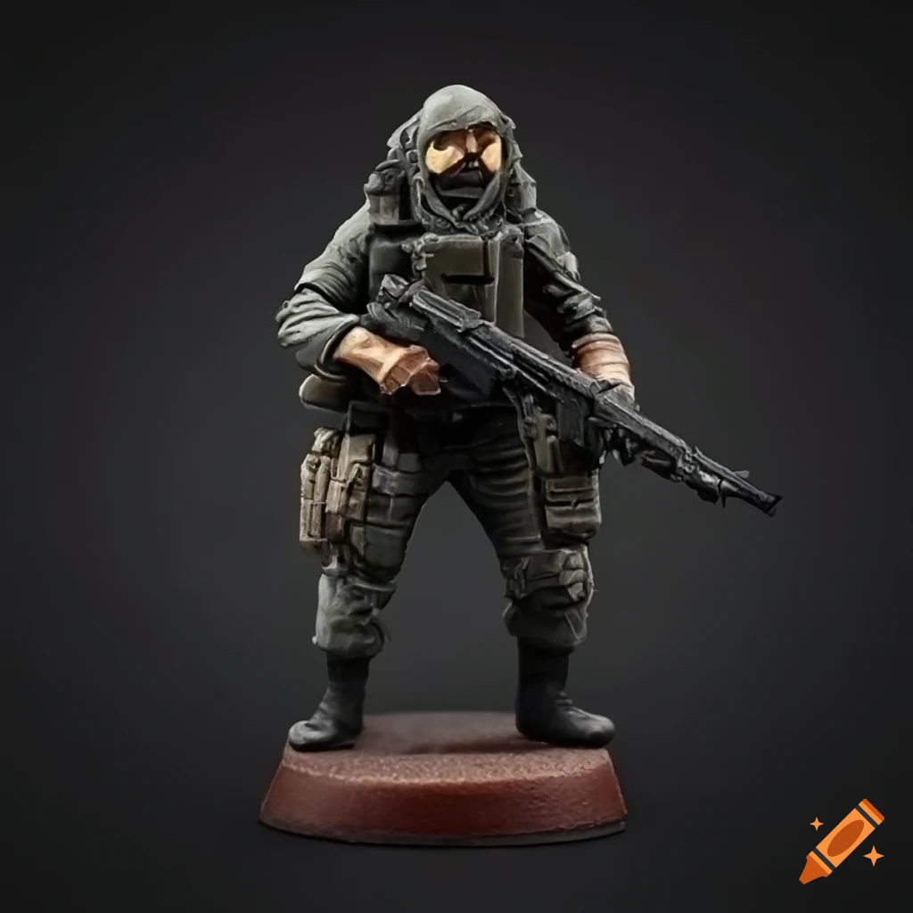 Modern warfare rebel soldier miniature