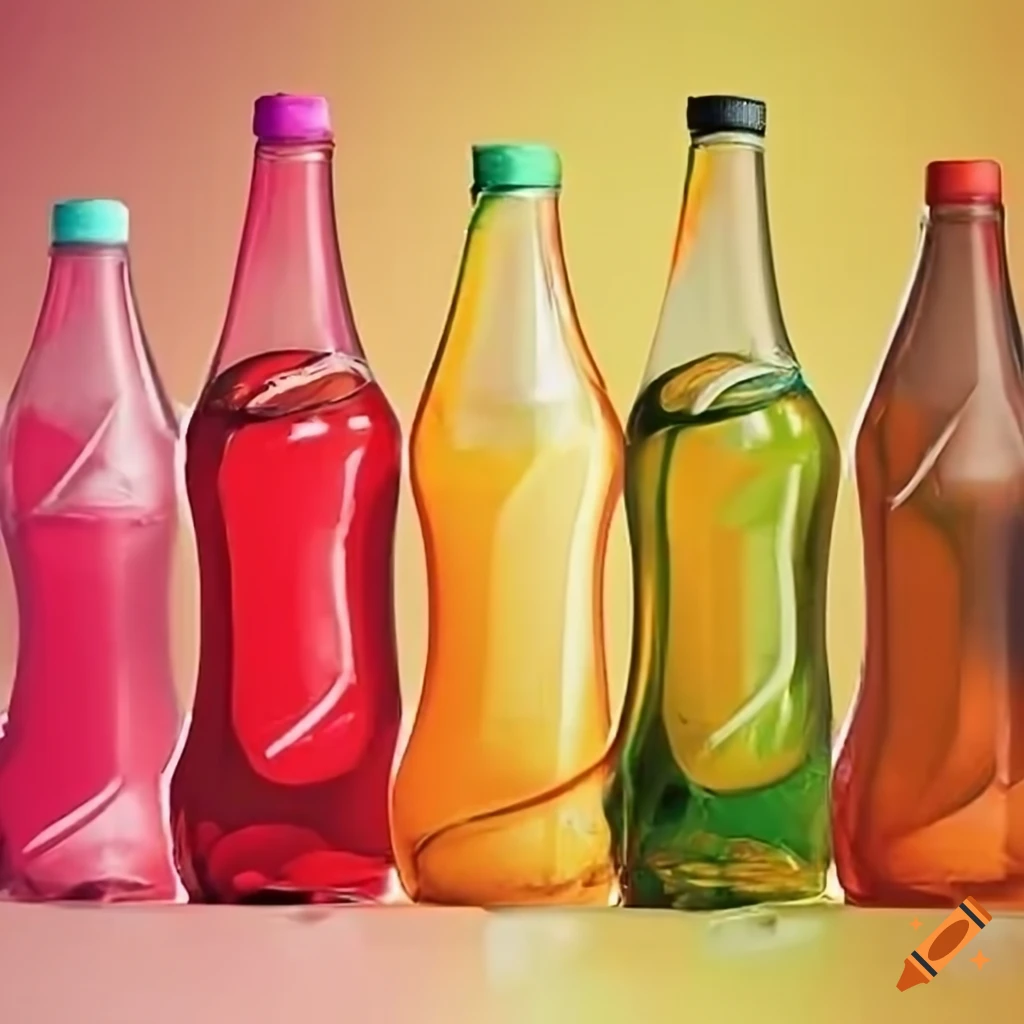 Assorted soft drinks on Craiyon